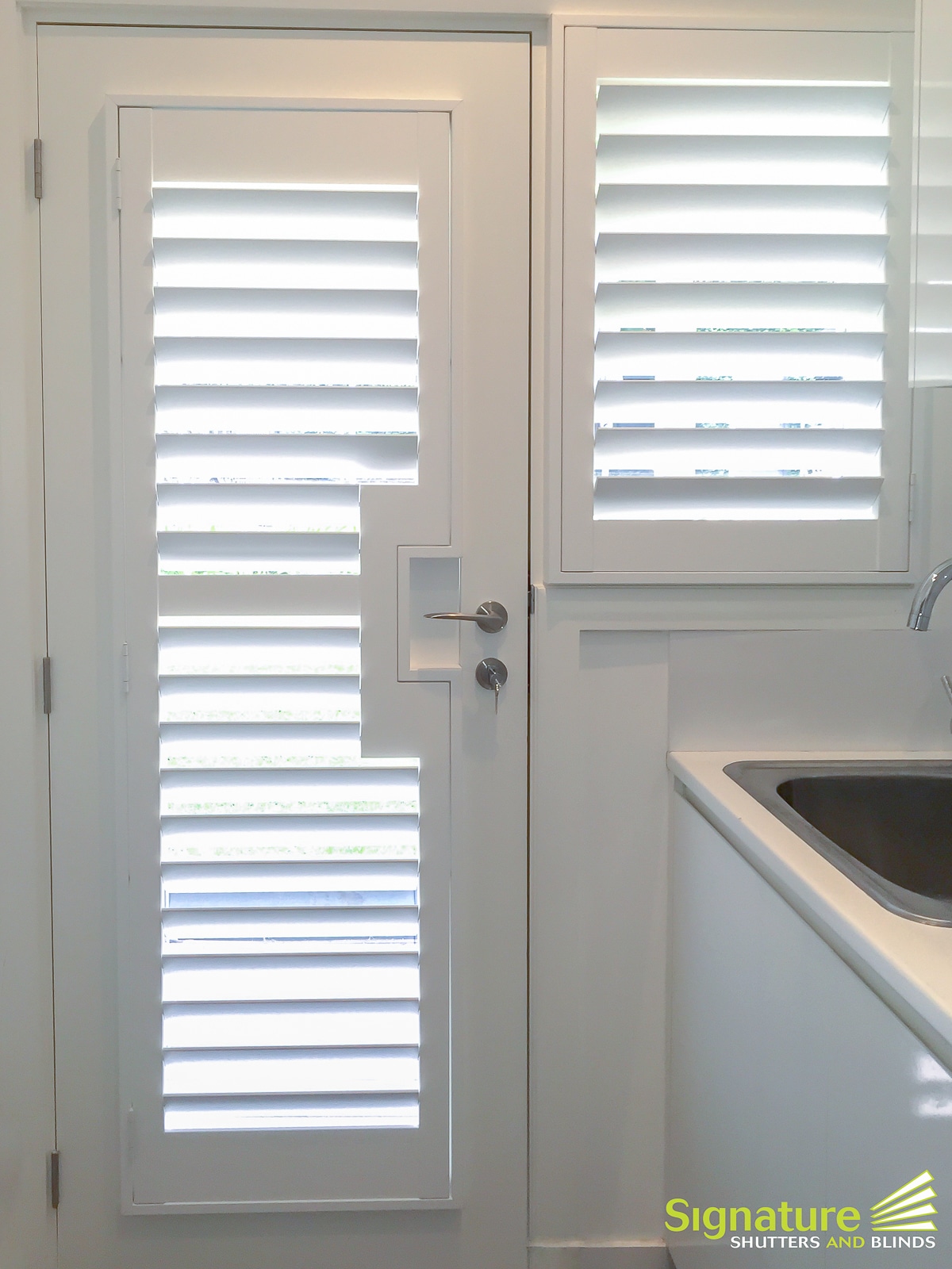 Easy Solution To Privacy On Glass Doors | Signature Shutters & Blinds